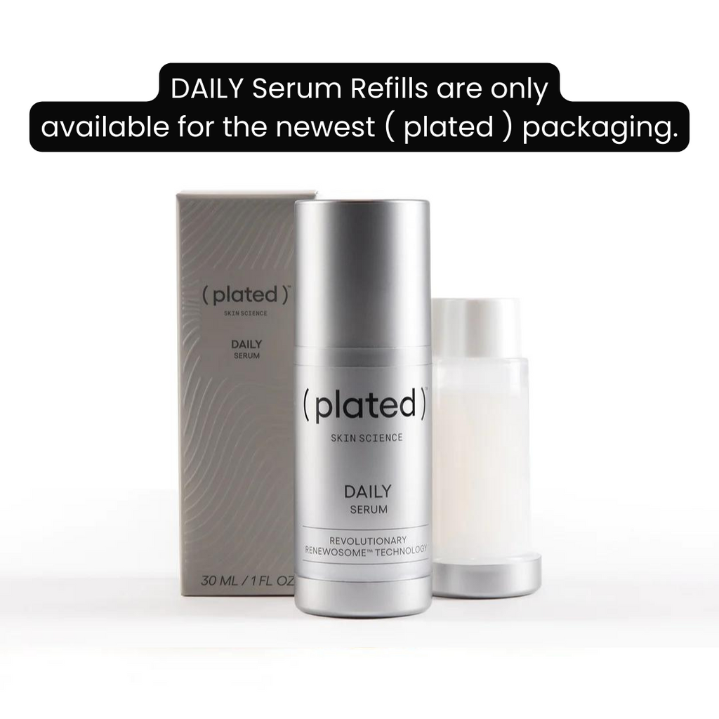 Plated Skin Science Daily Serum (Silver) REFILLS – We Love Skin